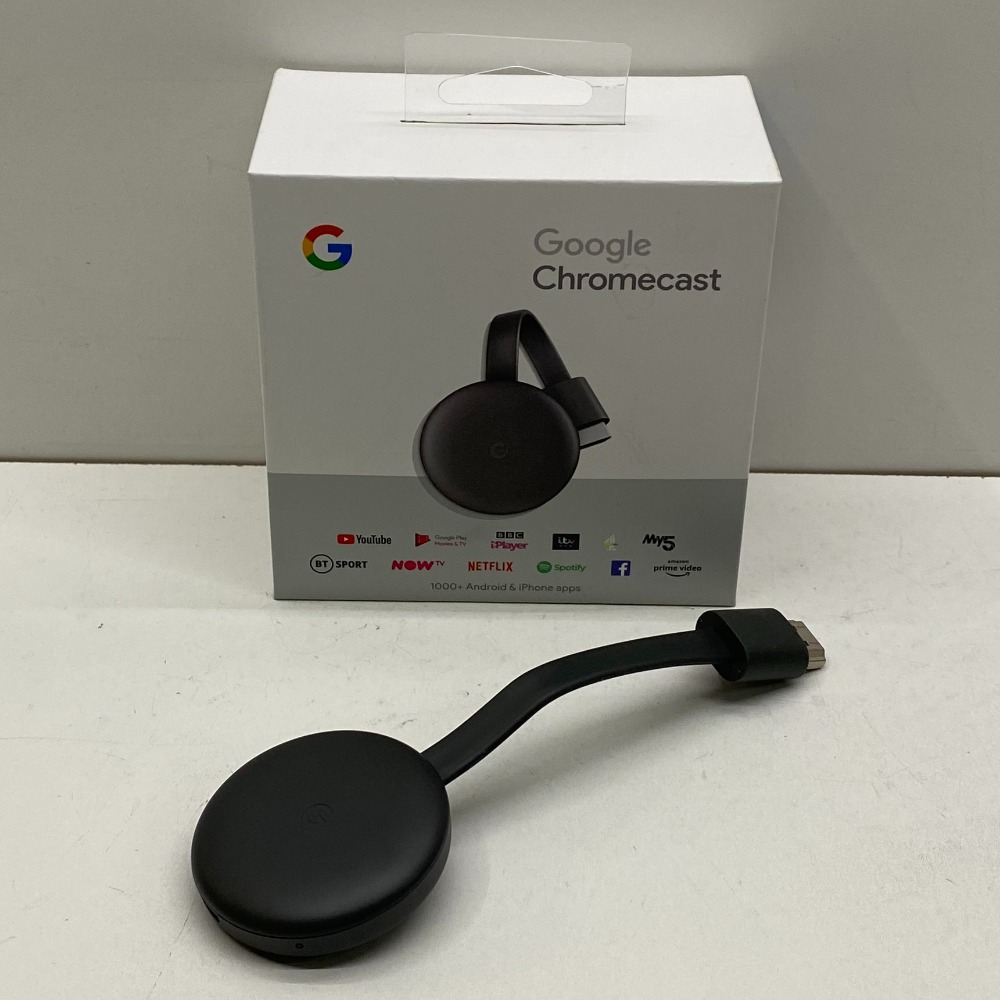 Pre-owned Google Chromecast 3rd Generation Model NC2-6A5 Boxed - Own4Less